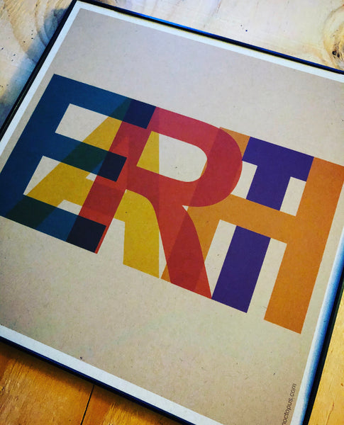"EARTH" 8x8 Print Framed – Urban Octopus